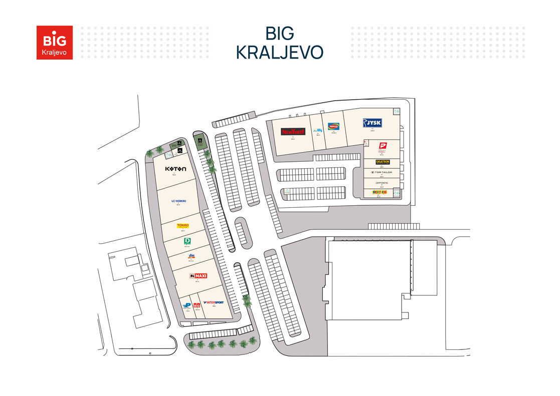 Mapa objekta | BIG Kraljevo