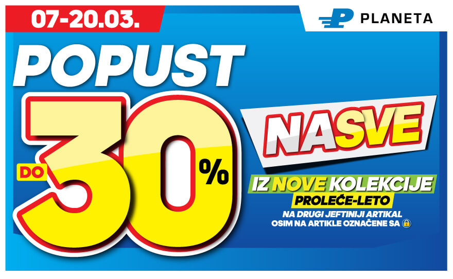 Do 30% POPUSTA na SVE iz NOVE KOLEKCIJE | BIG Kruševac